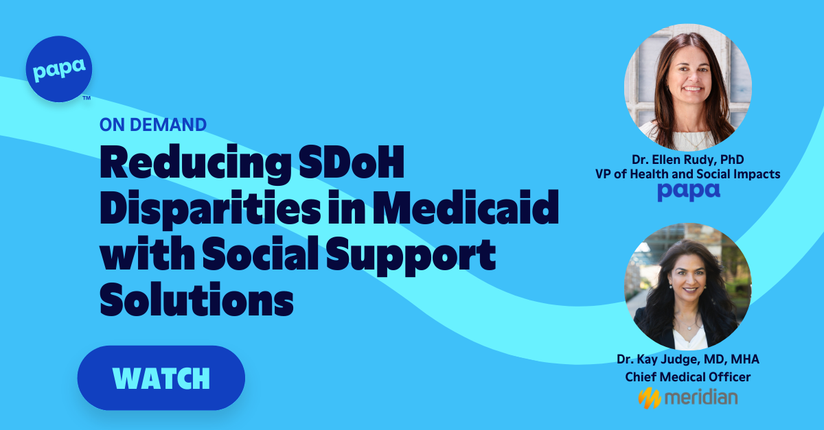 On-Demand: Reducing SDoH Disparities in Medicaid with Social Support ...
